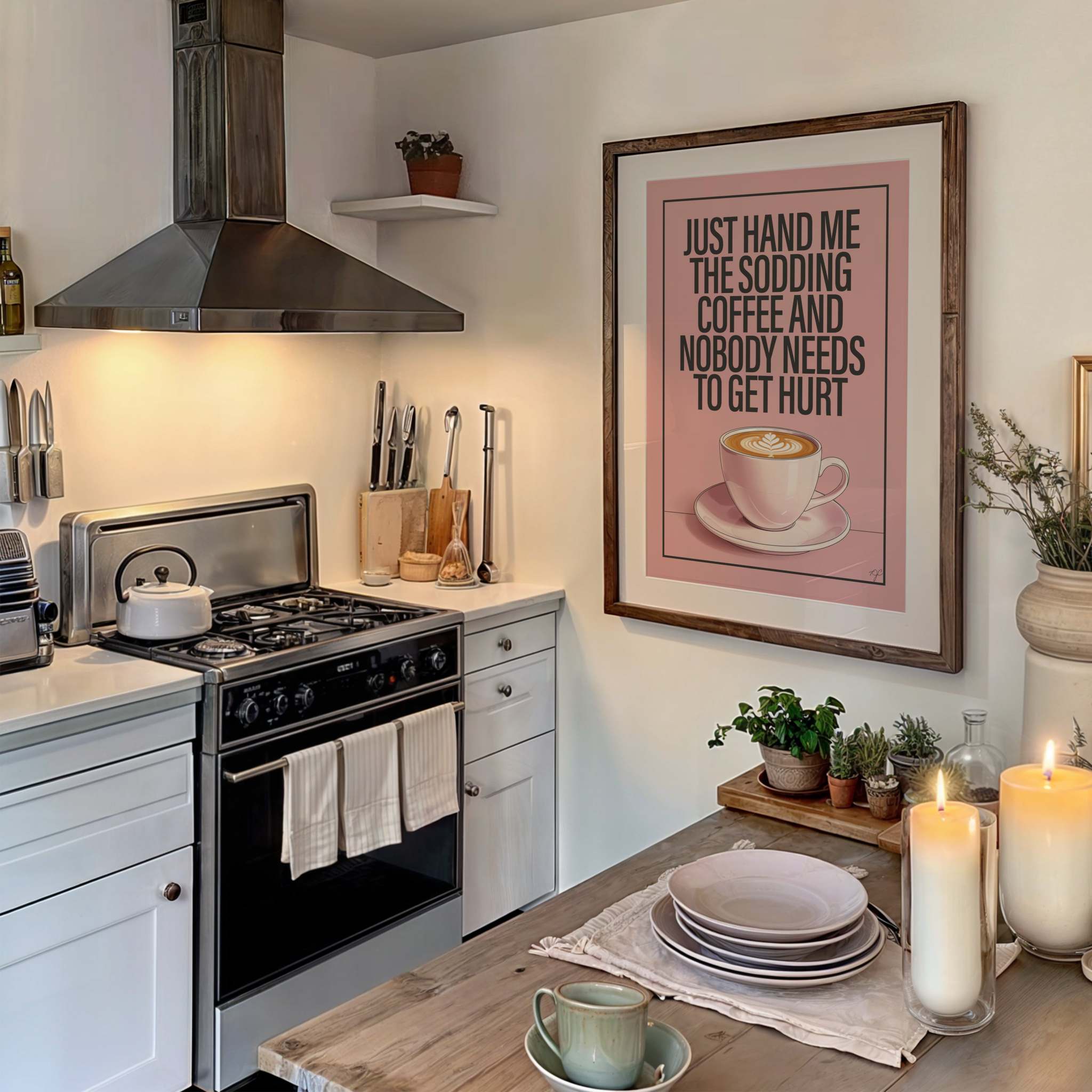Modern Kitchen Wall Art to Elevate Your Space – Striped Circle