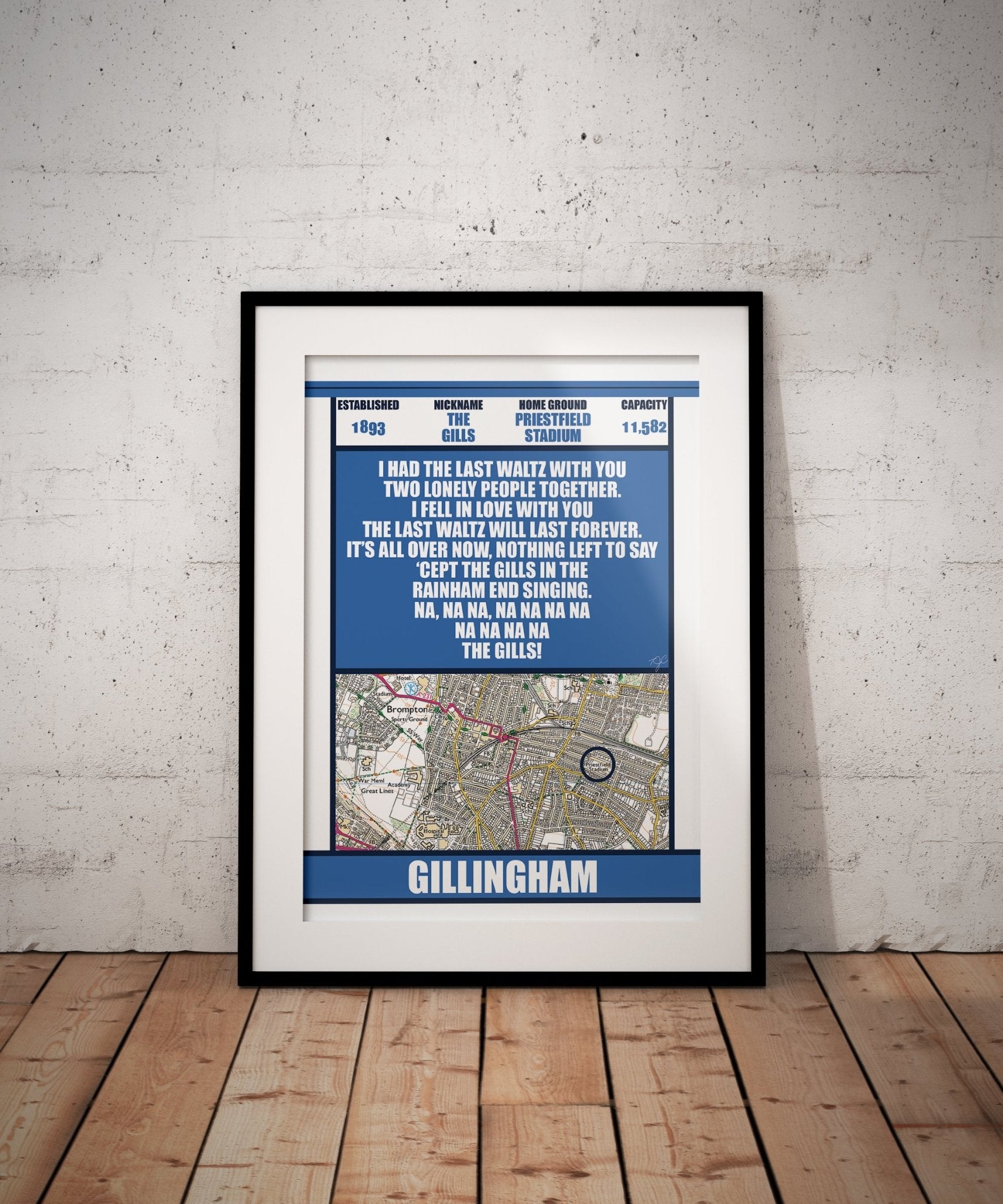Gillingham prints, posters & artwork for Gillingham FC football fans ...