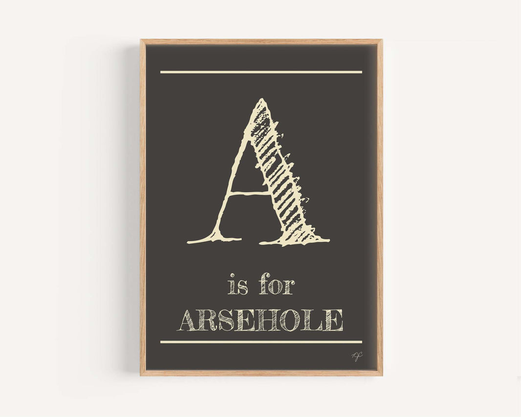 Inappropriate Alphabet – Striped Circle