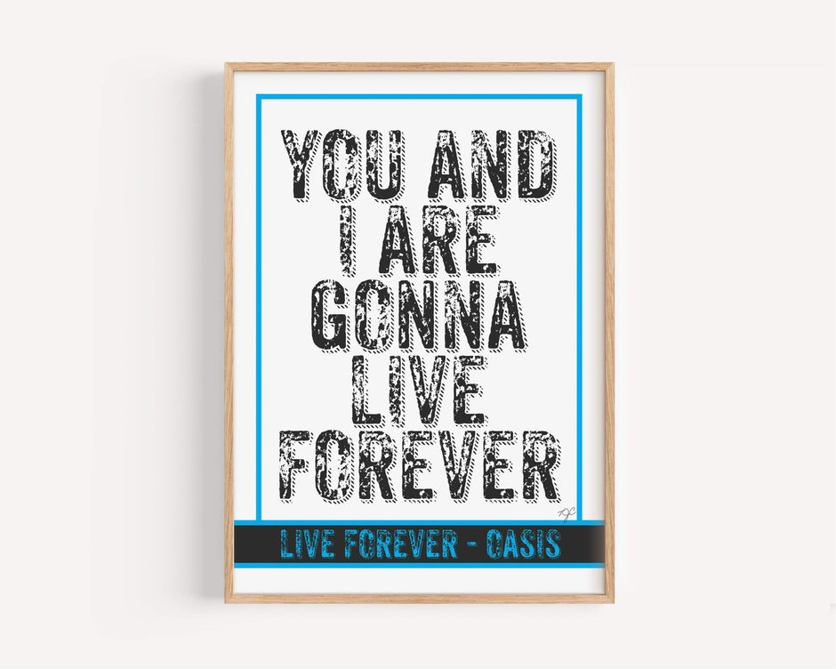 Oasis prints, posters, album covers & lyrics including Liam Gallagher ...