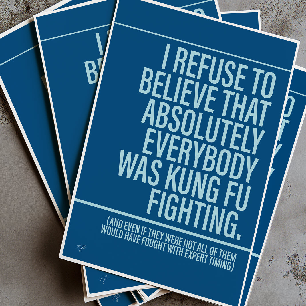 Music & Song Lyric Wall Art Prints, Music Posters UK by Striped Circle