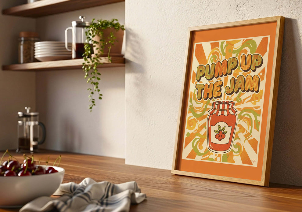 "Pump Up The Jam" wall print on a luxury matte fine art paper - unique ...