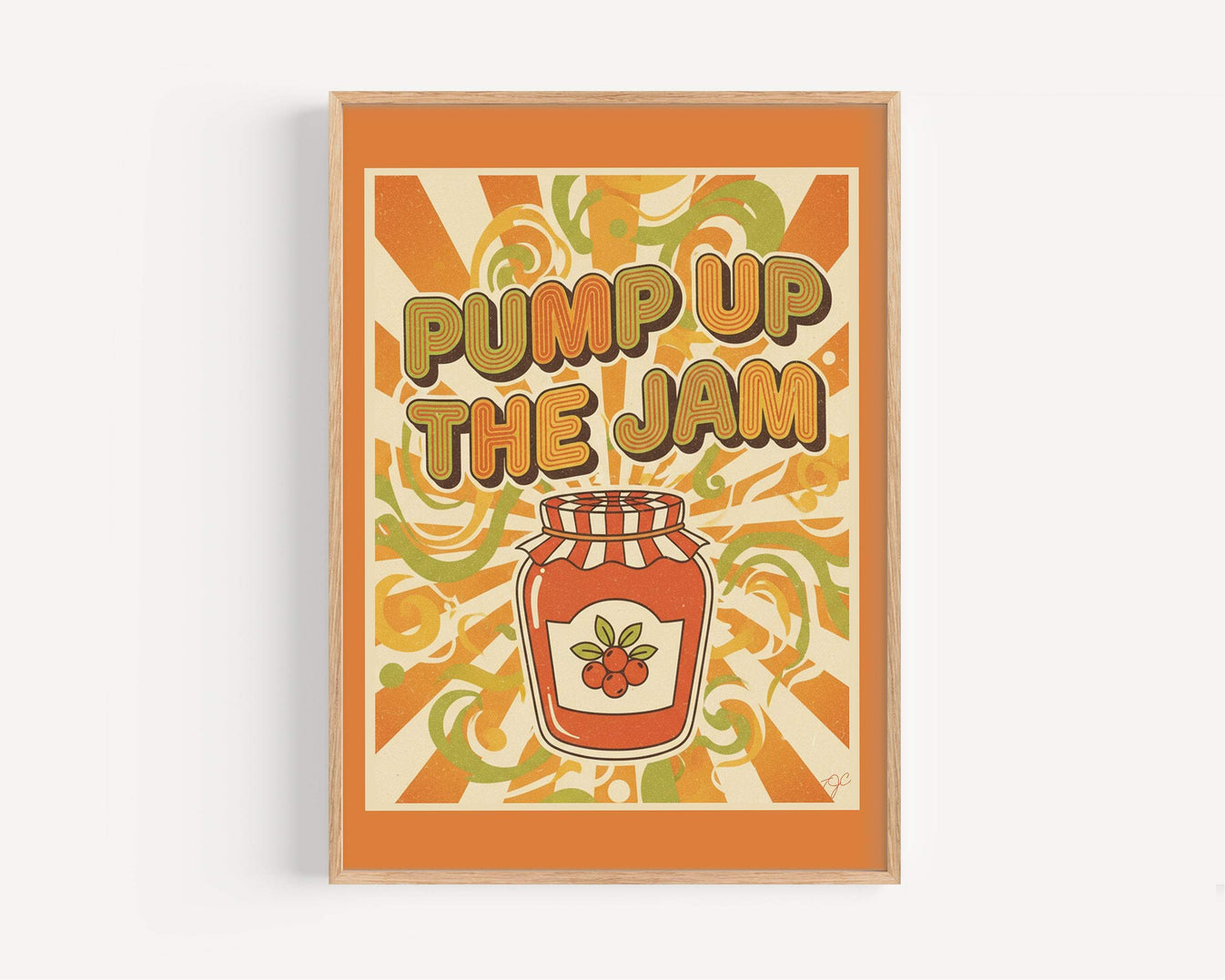 "Pump Up The Jam" wall print on a luxury matte fine art paper - unique ...