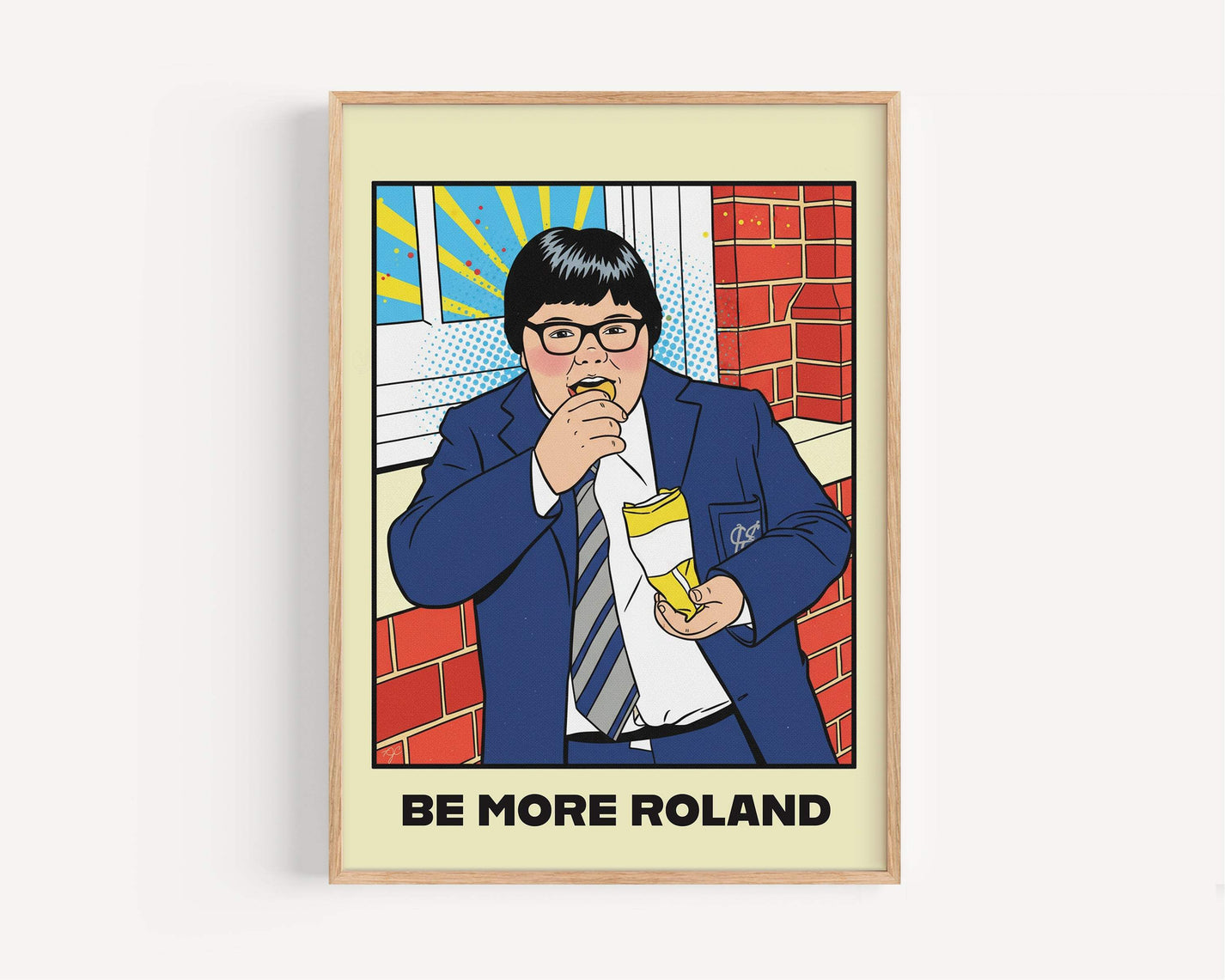 "Be More Roland" Roland Browning Wall Art Print on quality matte paper ...